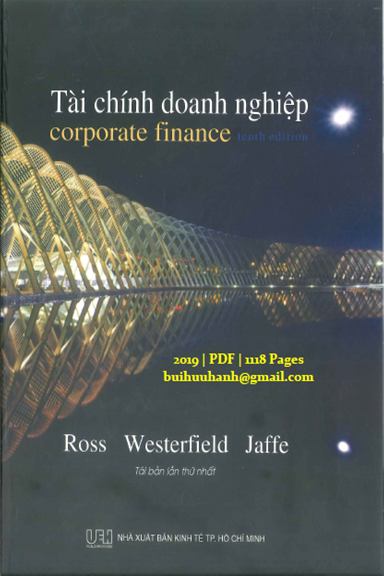 Tài Chính Doanh Nghiệp (NXB Kinh Tế 2019) - Ross Westerfield Jaffe, 1118 Trang | Sách Việt Nam